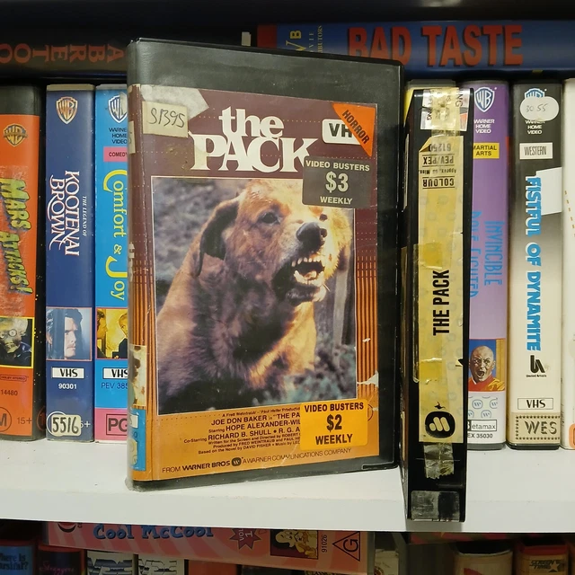 1977 THE PACK- Warner Home Video Vhs- Ex Rental Pre Cert Horror- Cut ...
