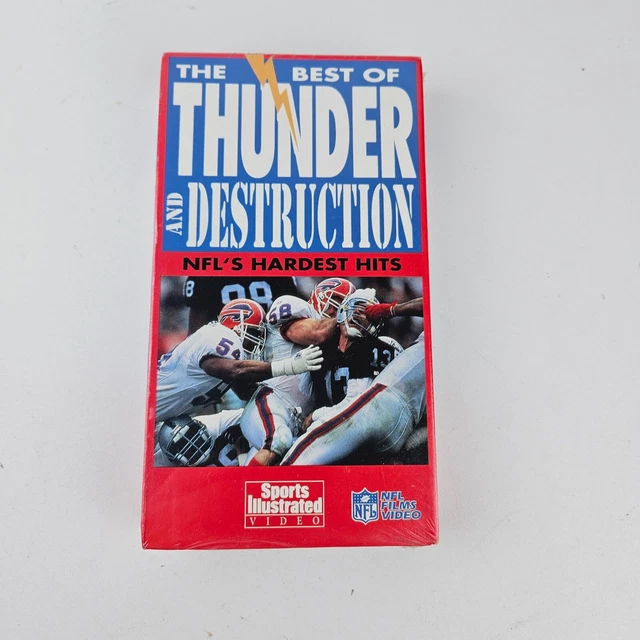 NEW NFL VHS The Best Of Thunder and Destruction NFL’S Hardest Hits VHS ...