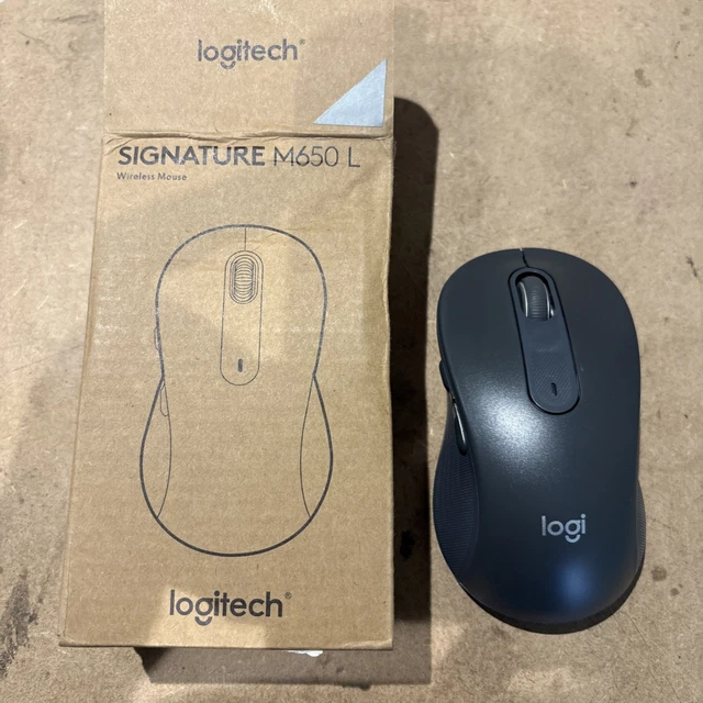 LOGITECH SIGNATURE M650 L LEFT Wireless Mouse - Graphite £20.00 ...