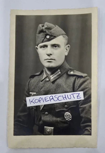FOTO PORTRAIT STUDIO Wehrmacht 2.WK Orden ASA ww2 militär ek2 Band EUR ...