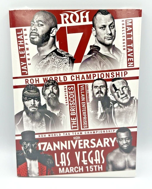 ROH RING OF Honor - 17th Anniversary 2 Disc Set DVD 2019 AEW WWE NWA ...
