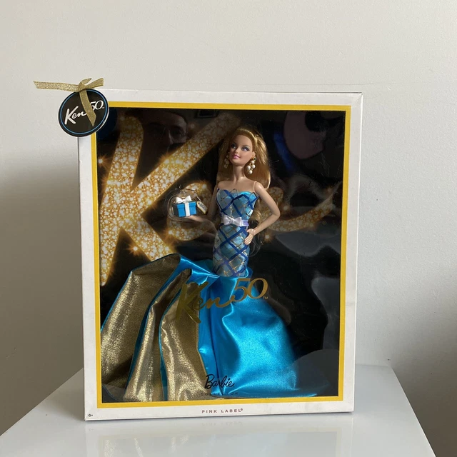 HAPPY BIRTHDAY KEN 50th Anniversary Barbie Doll Collector Pink Label ...