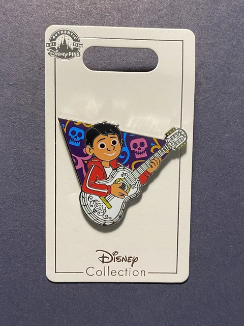DISNEY PARKS PIXAR Coco Miguel Rivera Playing Guitar Pin, Skulls, Music ...