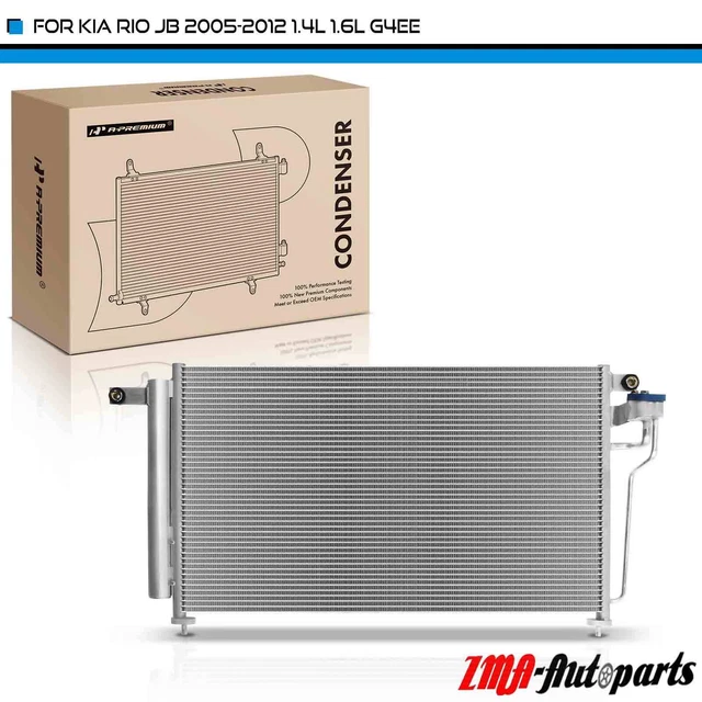 AC CONDENSER W/ Receiver Drier for Kia RIO JB 1.4 1.6L G4EE G4ED Sedan ...