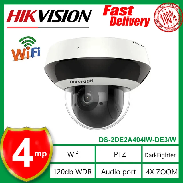 HIKVISION WI-FI PTZ IP Camera 4MP 4x Zoom IR Dome POE Move DS ...