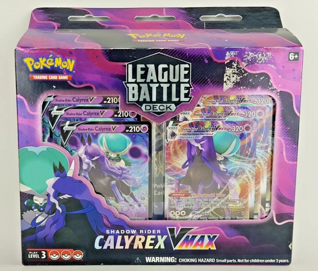 POKEMON TCG LEAGUE Battle Deck Shadow Rider Calyrex VMAX Starter Deck ...