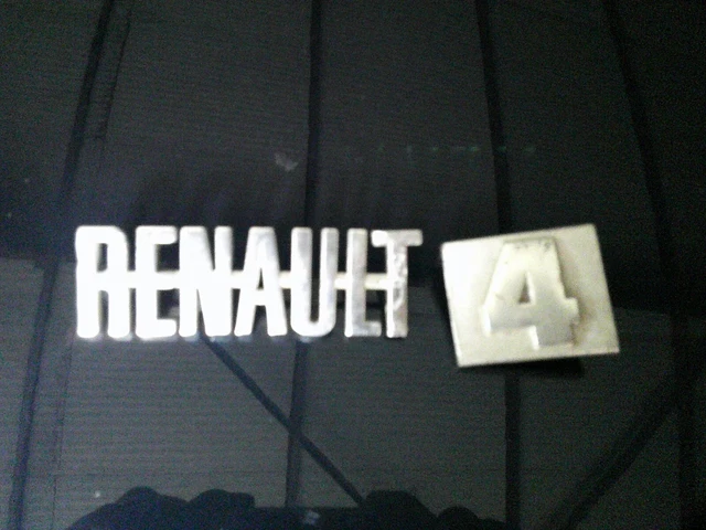 RENAULT R4L LOGO embleme d aile aluminium no copie EUR 8,00 - PicClick FR