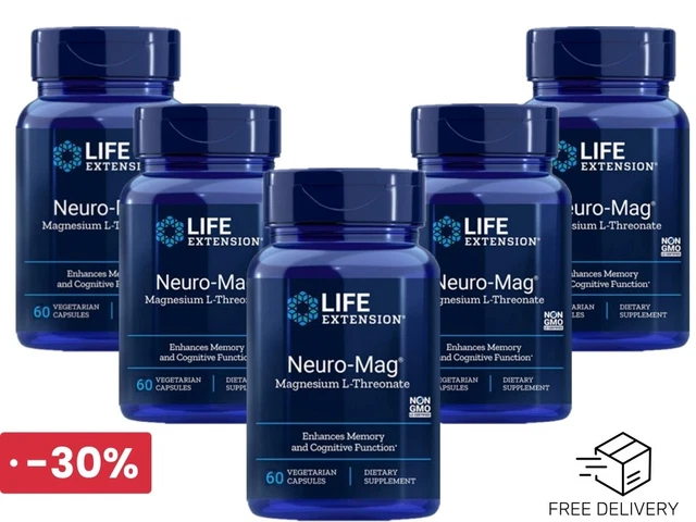 NEURO-MAG MAGNESIUM L-THREONATE from 2000 mg Magtein - Life Extension ...