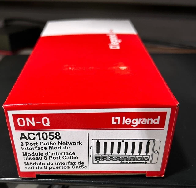 ON-Q/LEGRAND AC1058 8-PORT Cat5e Network Interface Module. Brand New ...