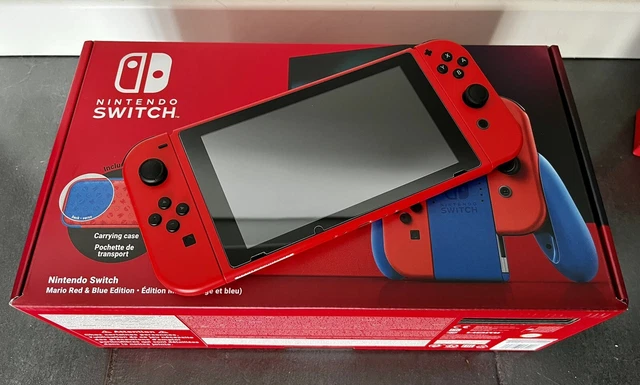 CONSOLE NINTENDO SWITCH Edition Limitée Rouge Mario Avec Sacoche Comme ...