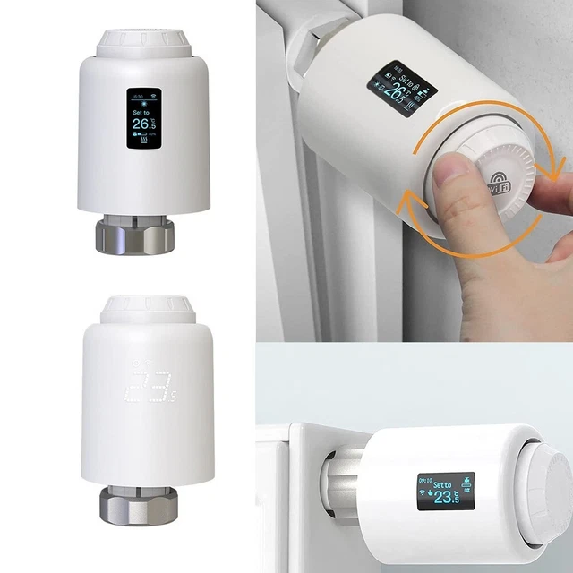 THERMOSTATIC COOLER TRV Radiator Temperature Controller WiFi Underfloor ...