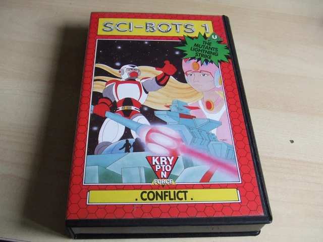 RARE BIG BOX VHS Video Sci-Bots 1 Krypton Force Conflict £19.00 - PicClick UK