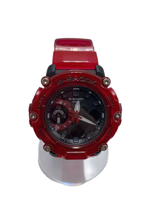 CASIO QUARTZ WATCH G SHOCK Digital Analog Enamel BLK RED £99.92 ...