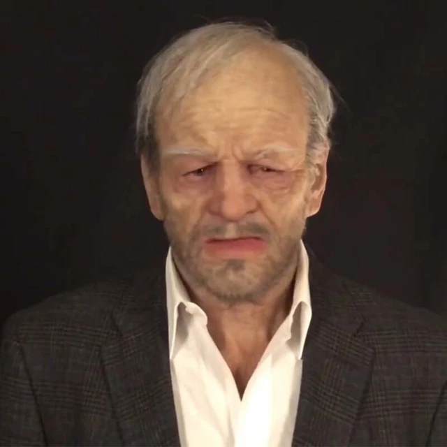 Old Man Mask Latex Halloween Cosplay Party Realistic Full Face Masks
