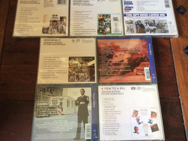 JAMES BOND 007 - Roger Moore Soundtracks [7 CD] Live Let Die Octopussy ...