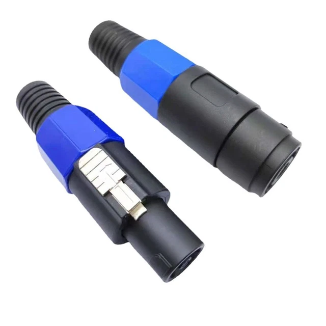 BLUE LOCKING PLUG and Socket Portable 4 Pin Male Female Docking ...