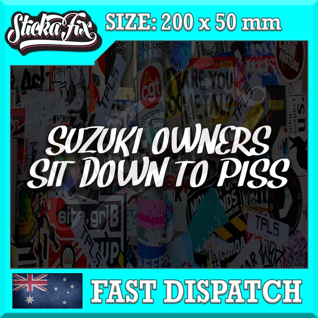 SUZUKI 4X4 CAR vinyl STICKER funny DECAL 4WD JDM Truck Drift Ute EUR 5 ...