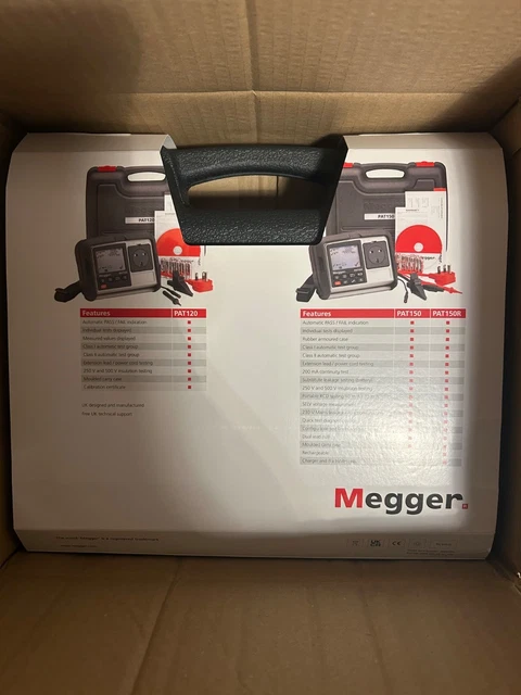 MEGGER PAT150R RECHARGEABLE Manual PAT Tester / UK Stock £511.58 ...