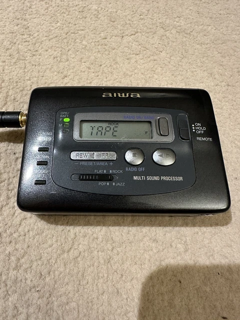 VINTAGE AIWA RX748 Radio/Cassette Walkman Multi Sound processor Dolby B ...