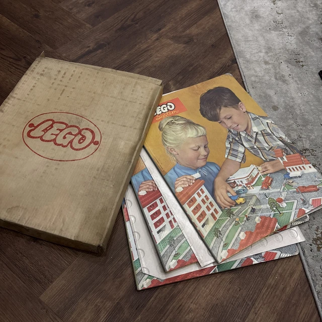 LEGO SYSTEM 60ER 3x Straßen Karte Spielbrett mit OVP! SELTEN! Sehe ...