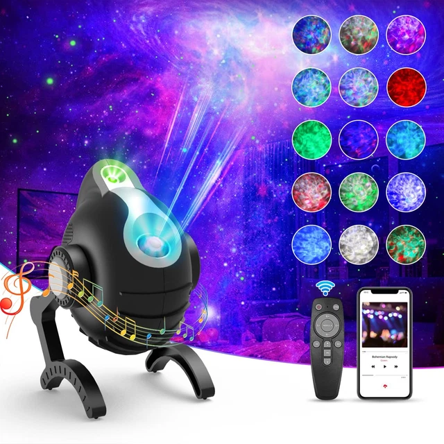 STAR GALAXY PROJECTOR Robot Dog Night Light Nebula LED Lamp Bluetooth ...