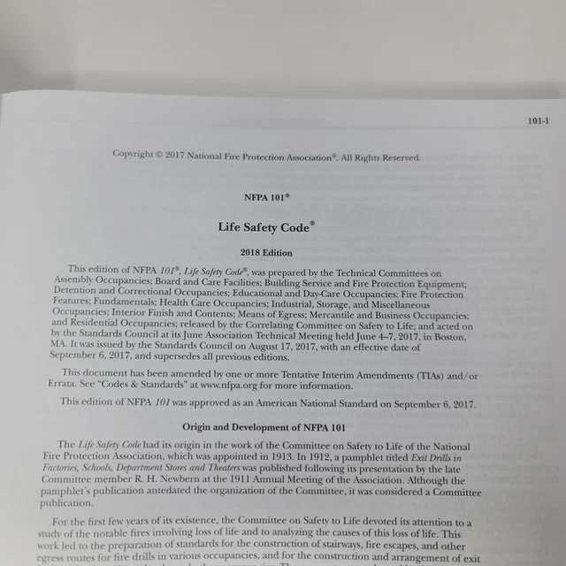 NFPA 101 LIFE Safety Code 2018 Study Manual w/ Tab Sticker Sheet ...