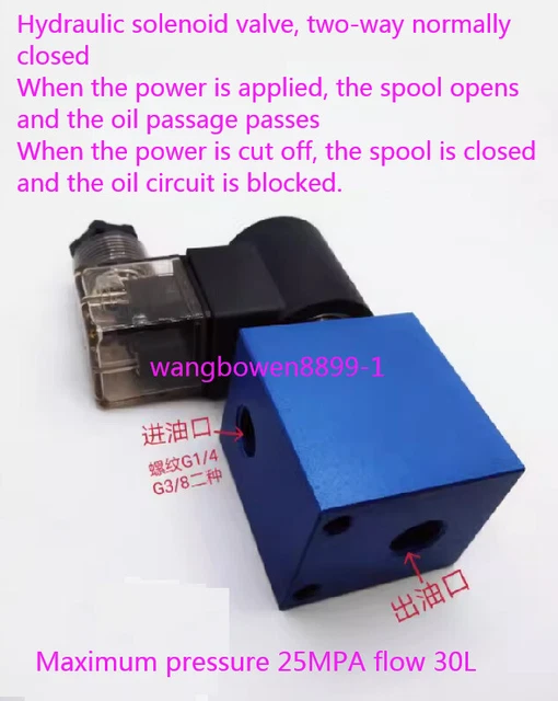 1PC HYDRAULIC CARTRIDGE valve solenoid valve 2-way V2068 pressure ...