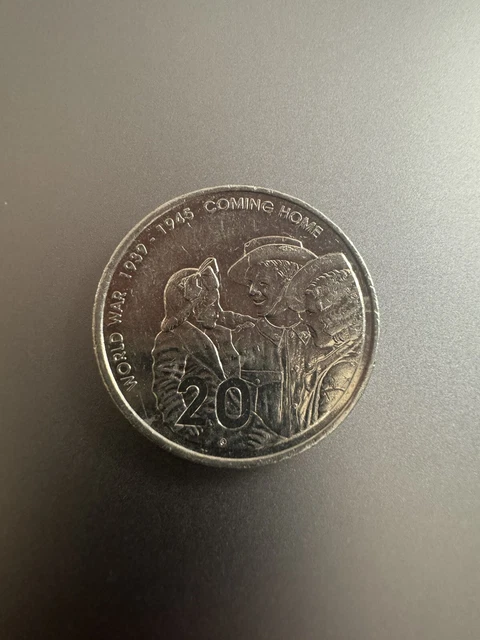 2005 WORLD WAR 1939-1945 Coming Home 20 Cent Coin *Extremely Rare* $200 ...