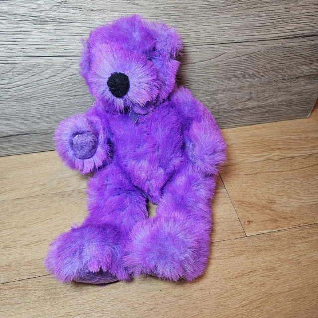 SUPERDRUG LILAC PURPLE Teddy Bear Soft Toy Plush Comforter Soother Rare ...