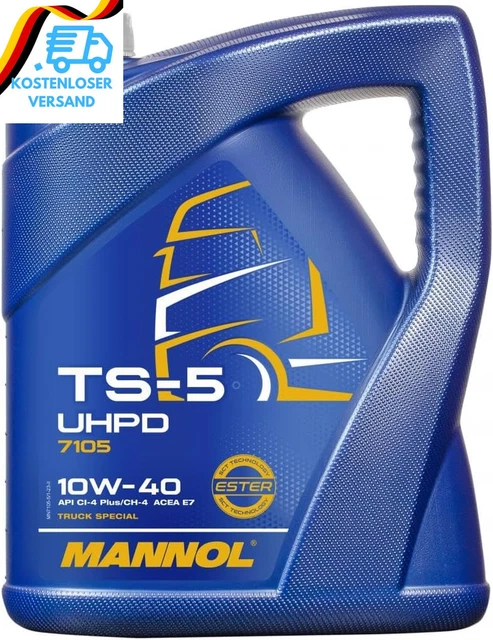 MANNOL TS-5 UHPD 10W-40 API CI-4/CH-4/CG-4/CF-4/SL Motorenöl, 5 Liter EUR 35,11 - PicClick DE