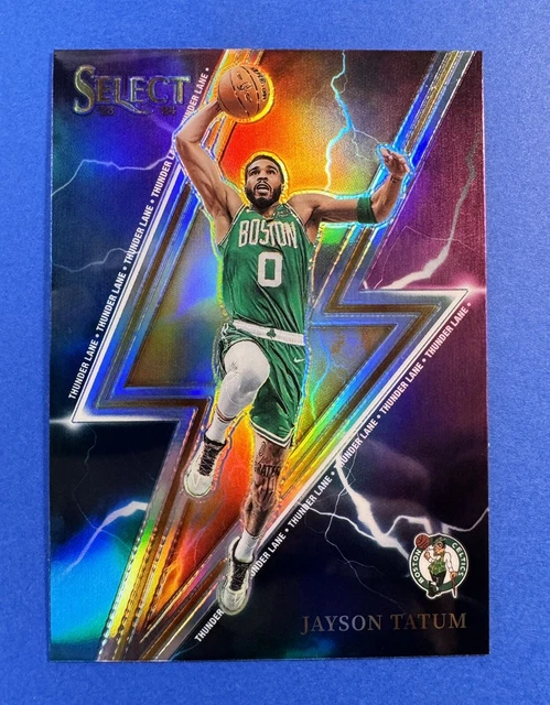 2023-24 PANINI SELECT Jayson Tatum THUNDER LANE ARGENT PRIZM SP #14 Celtics EUR 5,51 - PicClick FR
