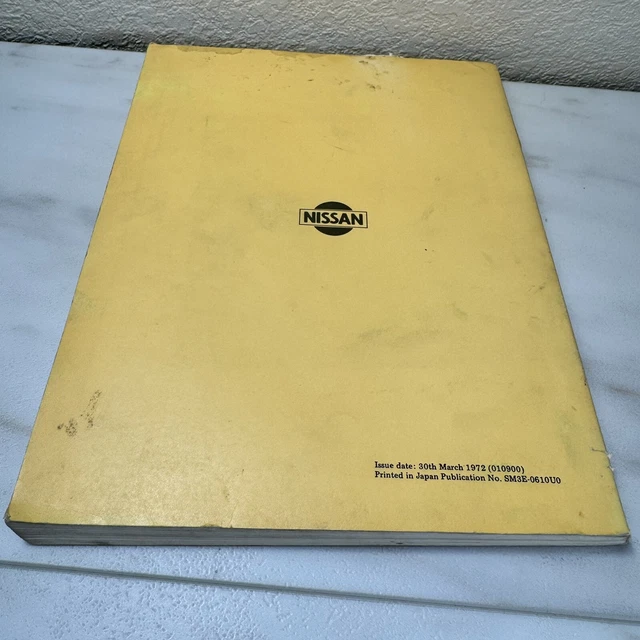 VINTAGE 1973 DATSUN 610 Series Car Service Manual Chassis & Body Repair ...