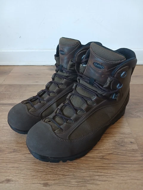 AKU PILGRIM GTX Boots UK 10 L Wide Fit Brown Gore Tex Military Combat ...