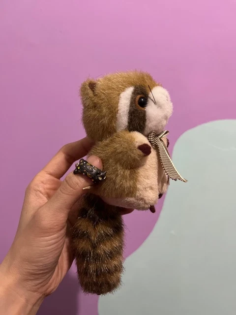 ORIGINAL AUTHENTIC 1990S Joyful Mate Classic Realistic Raccoon Soft Toy ...