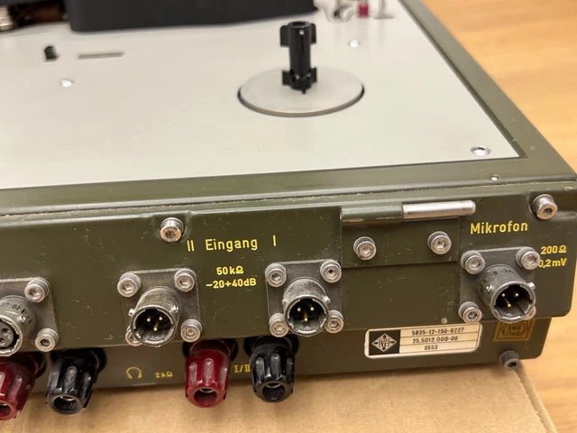 TELEFUNKEN M36 STEREO 2 track military portable reel-to-reel 2-track ...