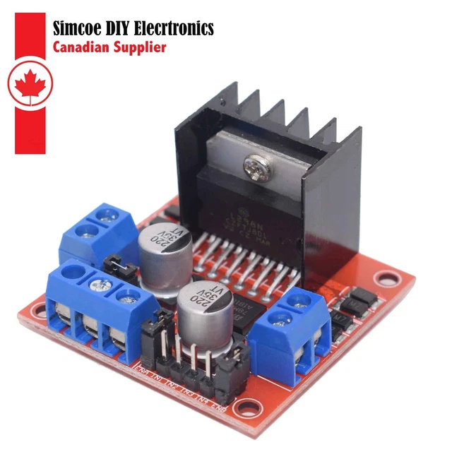 DUAL H BRIDGE L298N DC Stepper Motor Drive Controller Board Module ...