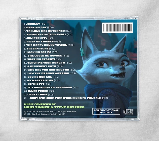 KUNG FU PANDA 4 (2024) Original Soundtrack 1CD Hans Zimmer & Steve Mazzaro £17.06 - PicClick UK