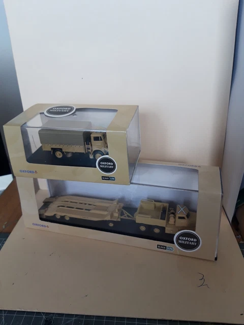 2×1/76 OXFORD DIECAST Model Trucks British Army Desert WWII £8.52 ...