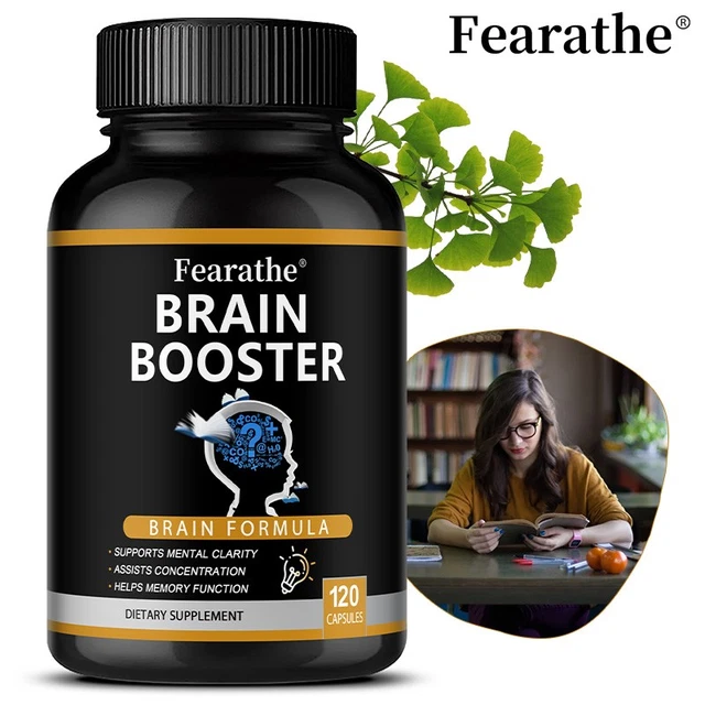 BRAIN BOOSTER SUPPLEMENTS Promote Nercous System Physical Health 120 ...