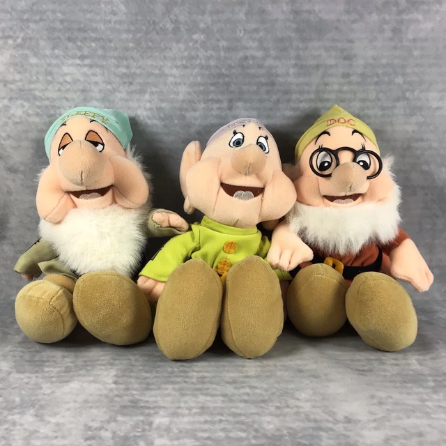 Walt Disney Seven Dwarfs Sleepy Dopey Doc Plush Toys £2000 Picclick Uk