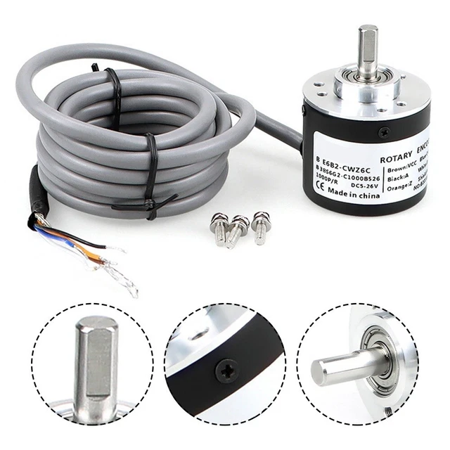 NPN PUSH PULL Encoder E6B2CWZ6C Involucro in metallo incrementale 100 ...