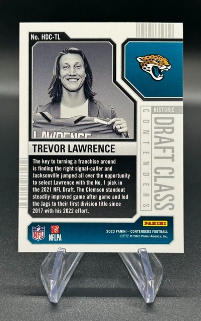 2023 PANINI CONTENDERS Trevor Lawrence draft historique classe jaguars ...