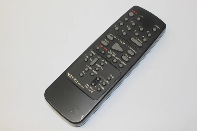 GENUINE ORIGINAL MATSUI VXA1100 VCR Video Cassette Recorder Remote ...