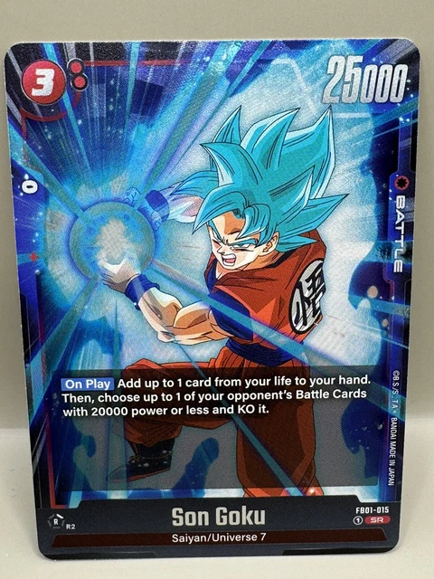 DRAGONBALL SON GOKU FB01-015 SR HOLO Fusion World Awakened Pulse EUR 1,50 - PicClick DE