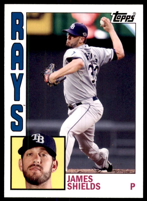 CARTE DE BASEBALL 2012 Topps Archives James Shields rayons Tampa Bay ...