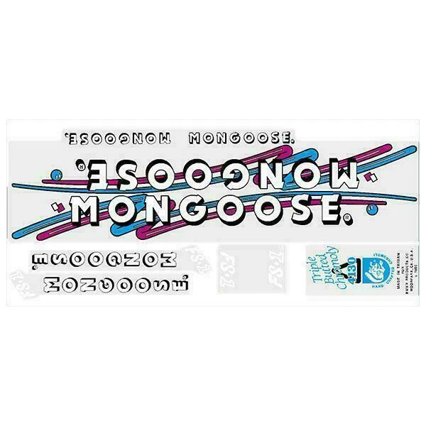 MONGOOSE - 1986 FS1 Freestyle Decal set - Old school bmx $60.50 ...