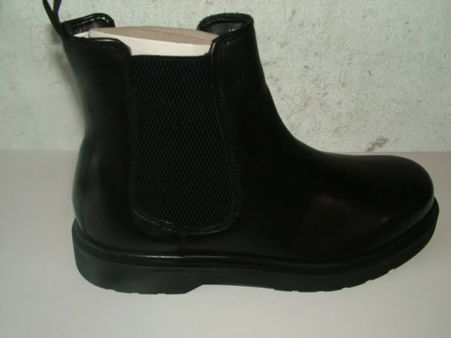 NEW IN BOX Jack Wills Black Leather Chelsea Boots Size 10 £29.99 ...