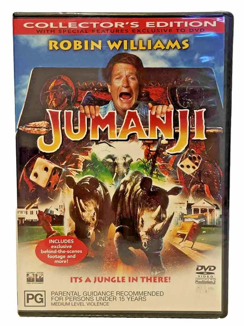 JUMANJI DVD (1995) Collector's Edition Robin Williams Region 4 Brand ...