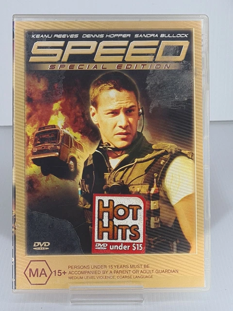 SPEED DVD KEANU Reeves, Dennis Hopper, Sandra Bullock, Jeff Daniels ...