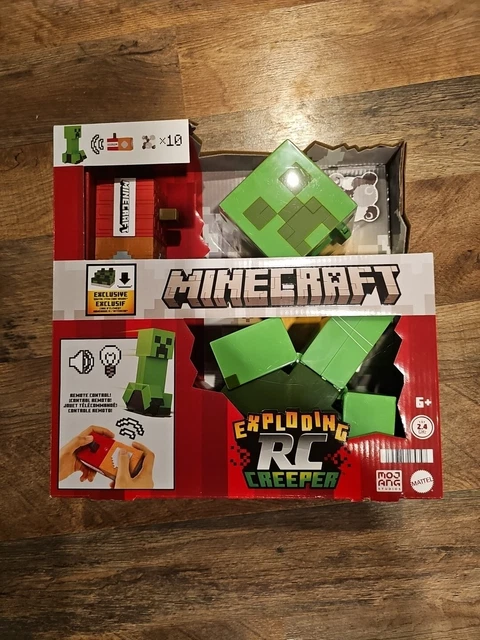 MINECRAFT EXPLODING RC Creeper Car & DLC Code Light and Sound - NEW IN ...